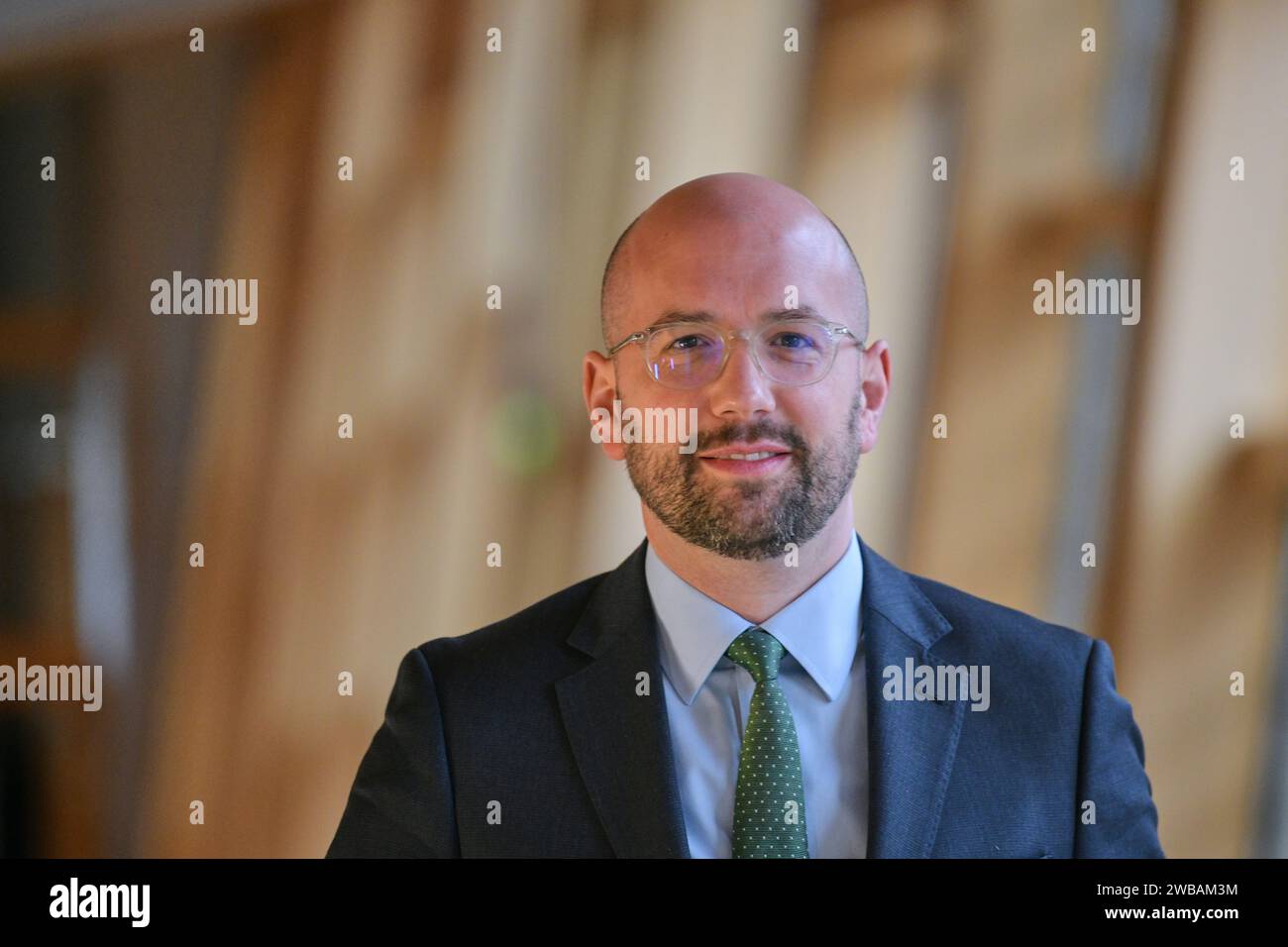 Edinburgh Scotland, UK 09 January 2024. Ben Macpherson MSP at the ...