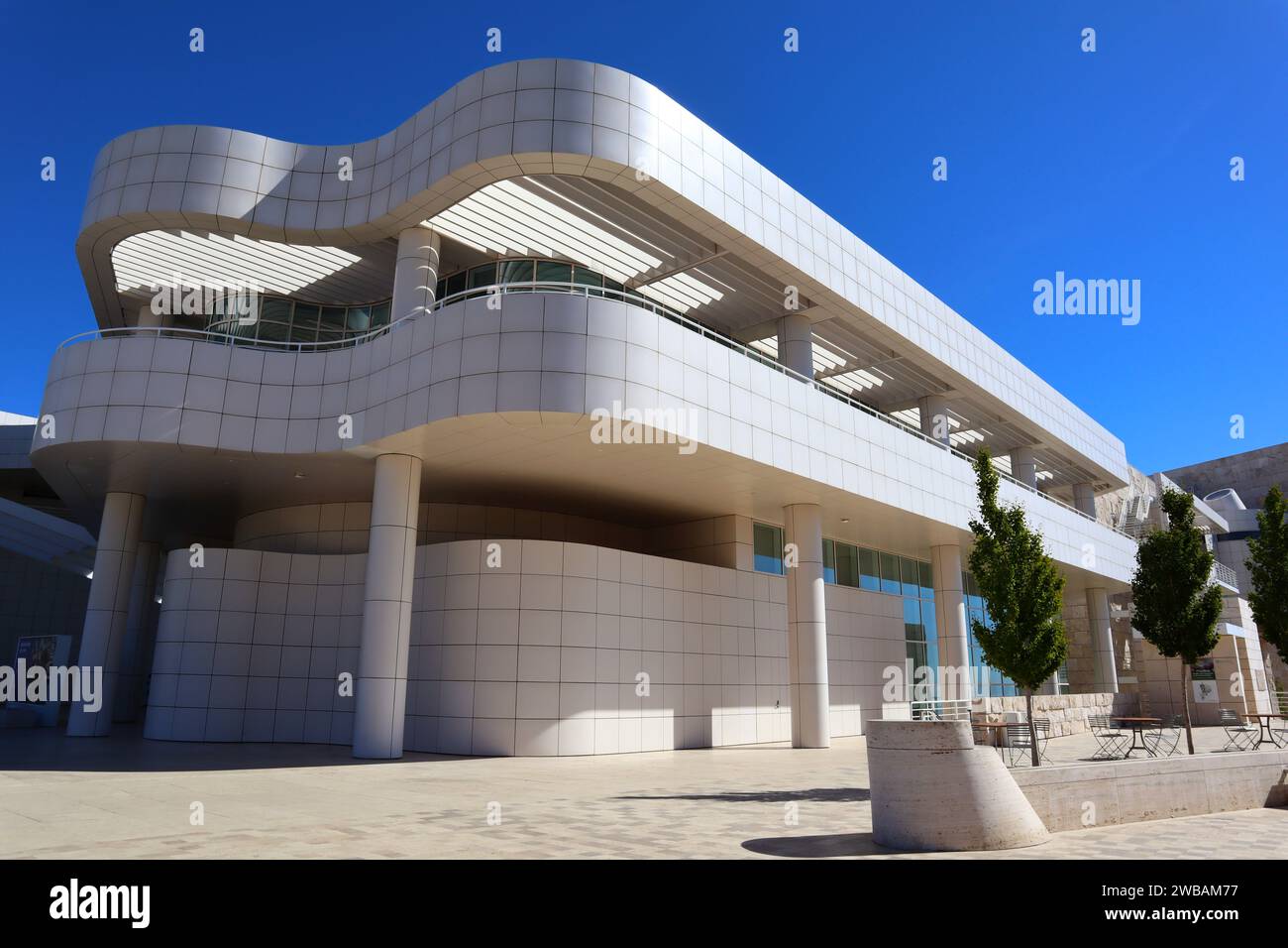 Los Angeles, California: view of The Getty Center Museum located at ...