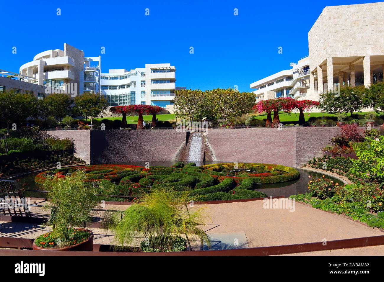 Los Angeles, California: view of Robert Irwin's Central Garden at The ...