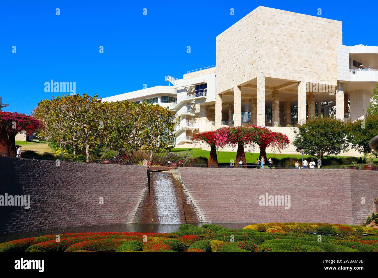 Los Angeles, California: view of The Getty Center Museum located at ...