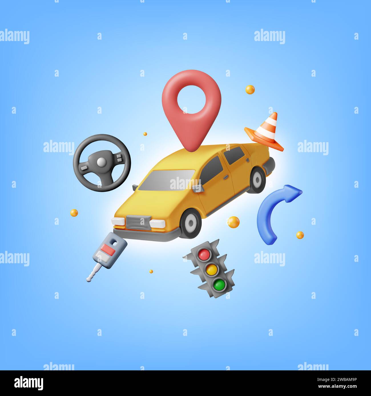 3d education concept poster Stock Vector Images - Alamy