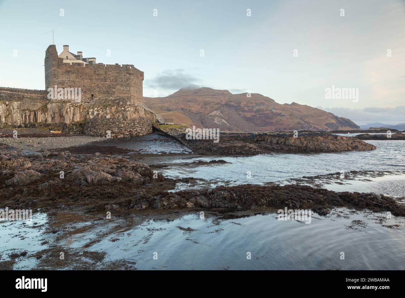 Mingary Castle (Mingarry Castle) with Ben Hiant behind is a castle ...