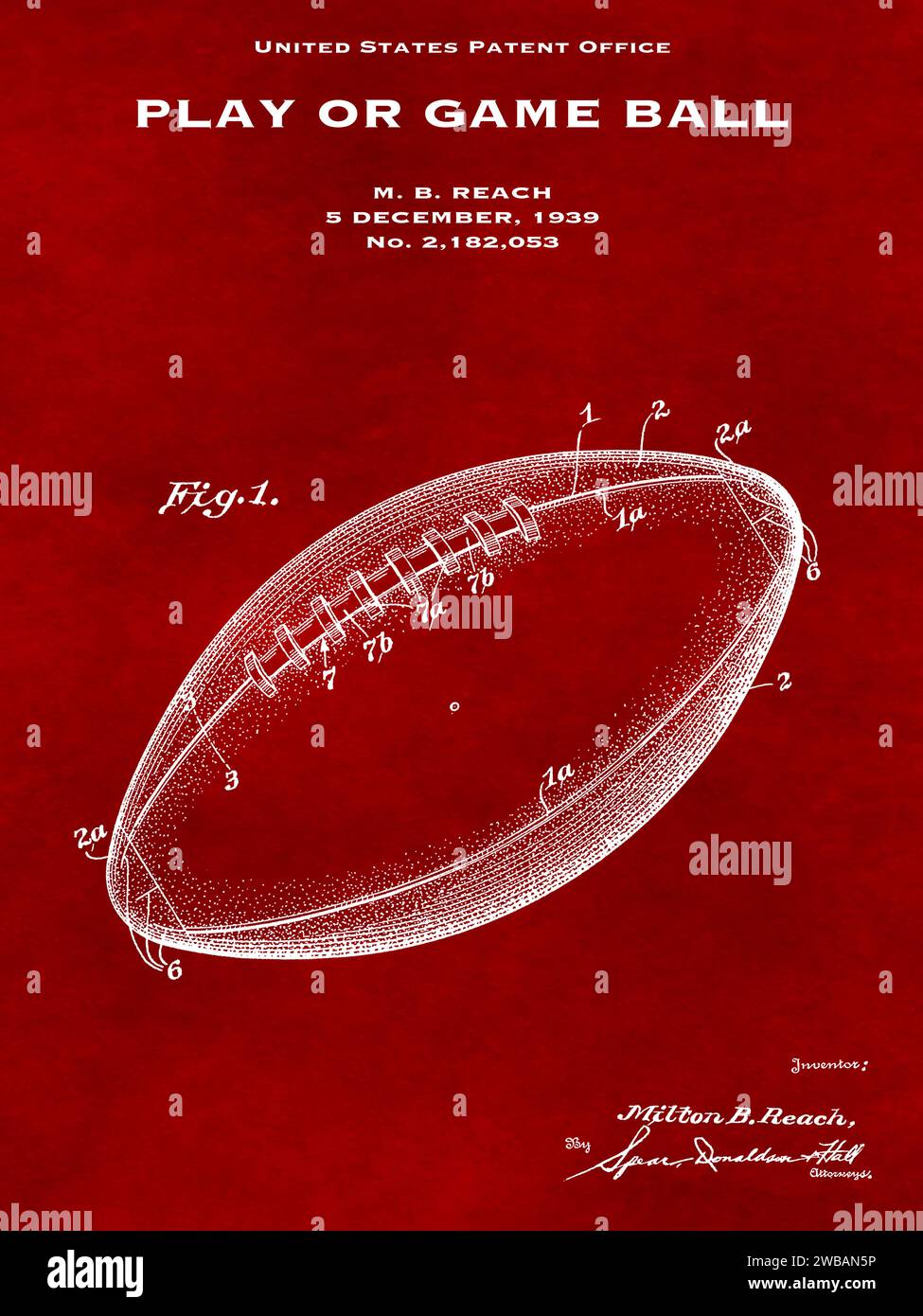 Football patent hi-res stock photography and images - Alamy