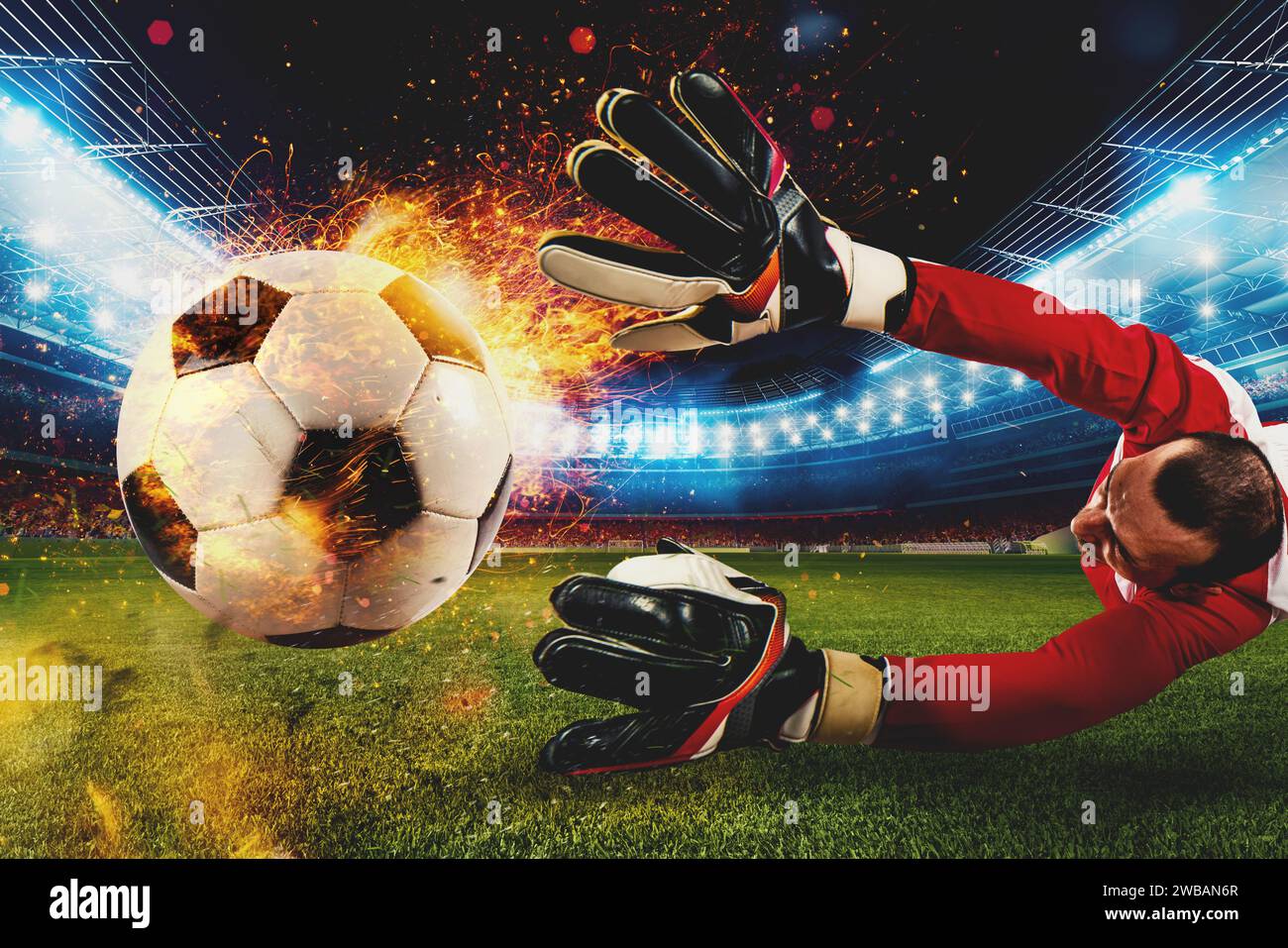 Fiery kick hi-res stock photography and images - Alamy