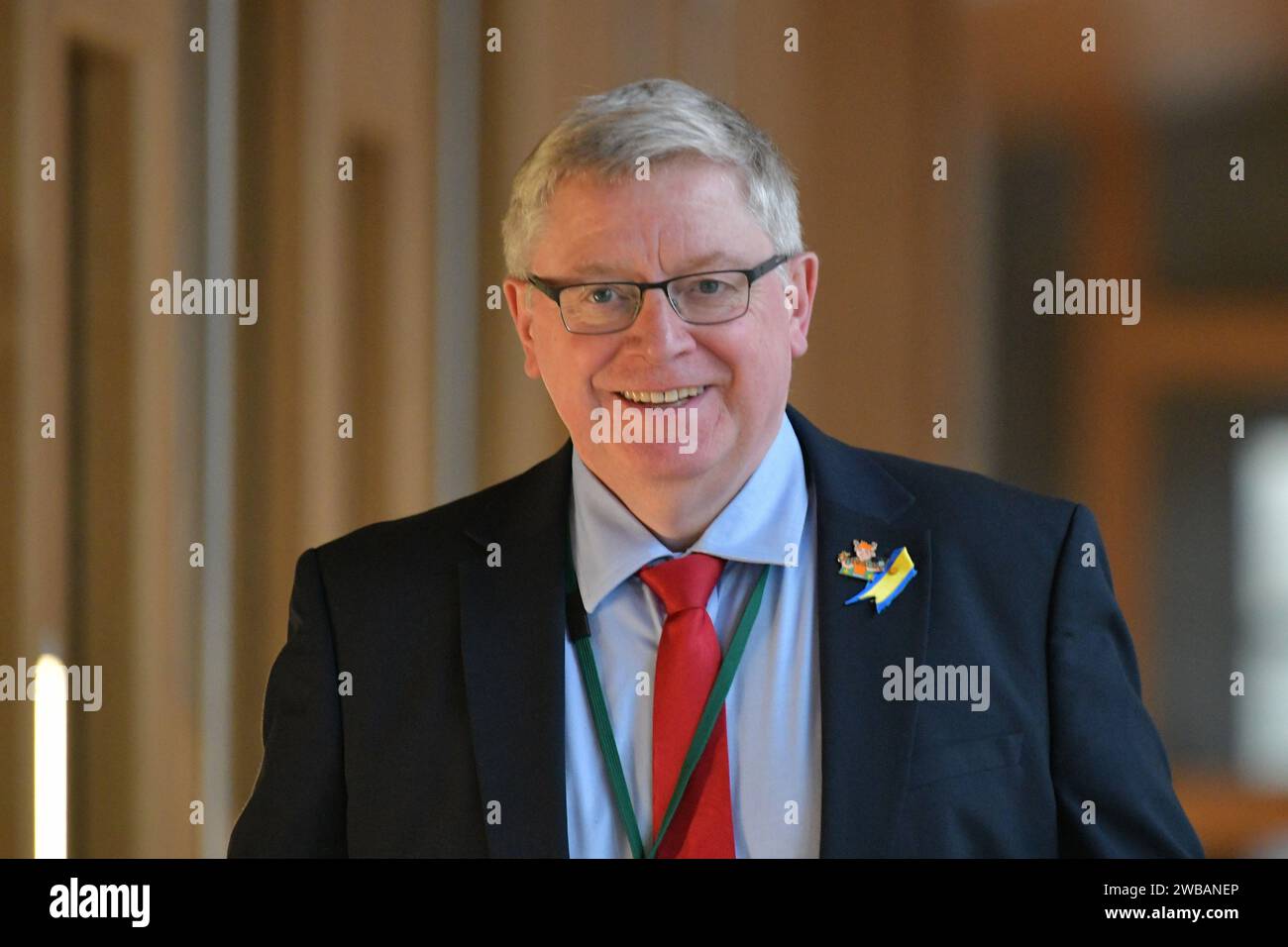 Edinburgh Scotland, UK 09 January 2024. Martin Whitfield MSP at the Scottish Parliament. credit ...