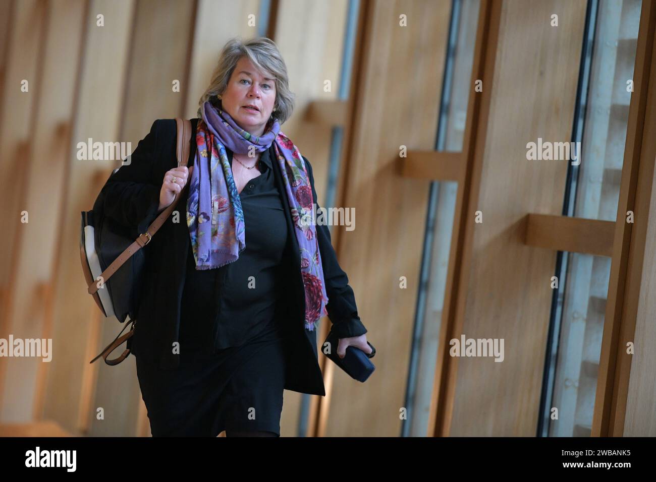 Edinburgh Scotland, UK 09 January 2024. Michelle Thomson MSP at the ...
