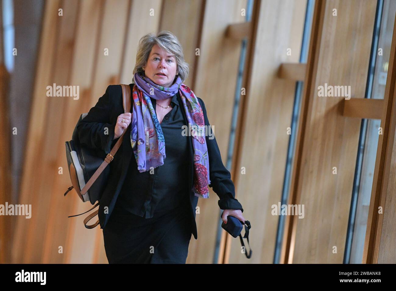 Edinburgh Scotland, UK 09 January 2024. Michelle Thomson MSP at the ...
