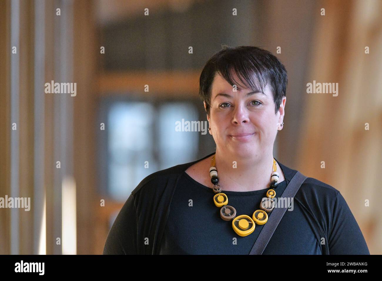 Edinburgh Scotland, UK 09 January 2024. Elena Whitham MSP at the ...