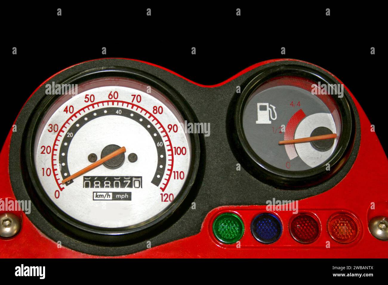 Scooter speedometer fuel gauge hi-res stock photography and images - Alamy