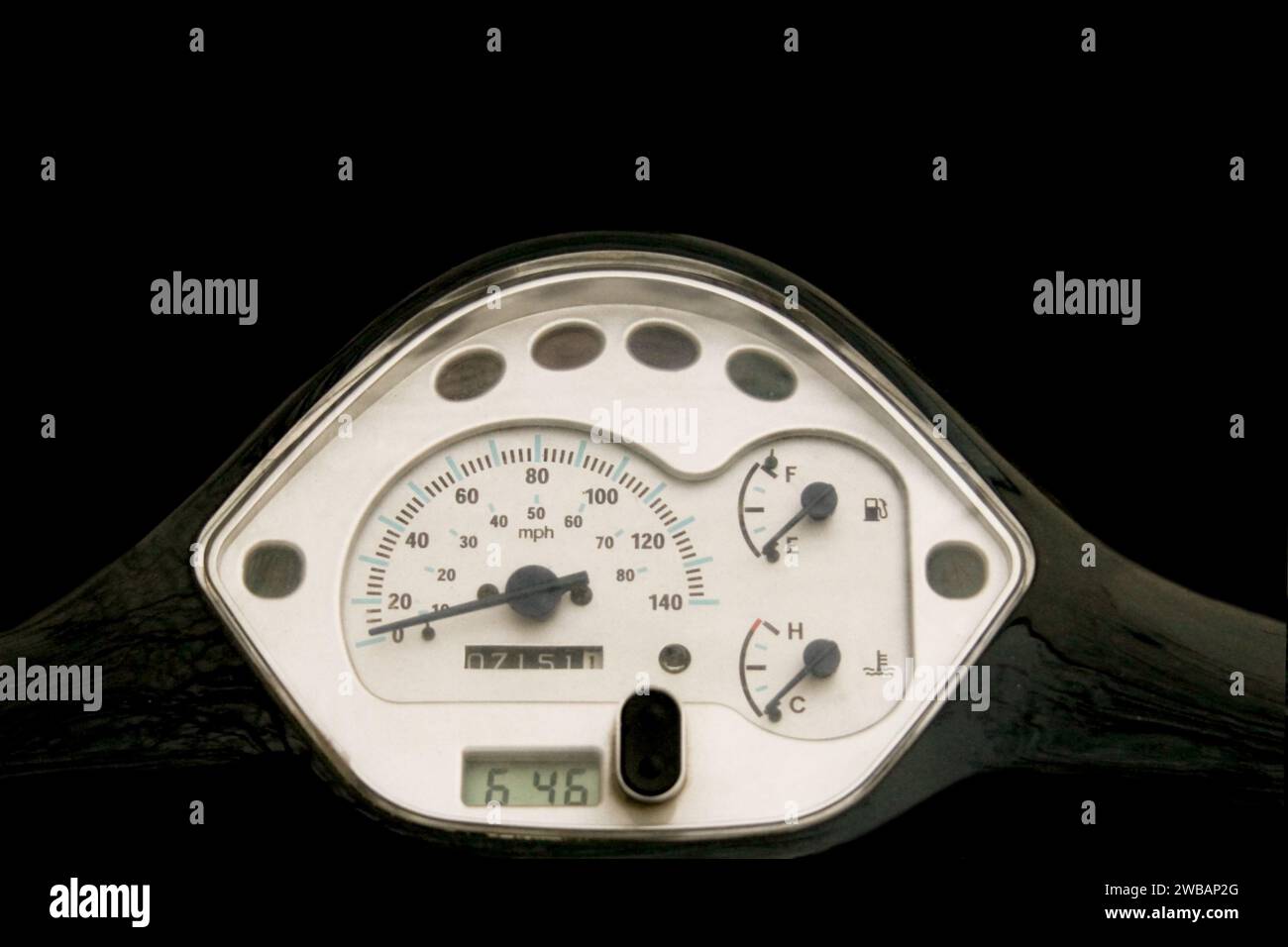 Classic speedometer gauge on the retro scooter Stock Photo - Alamy