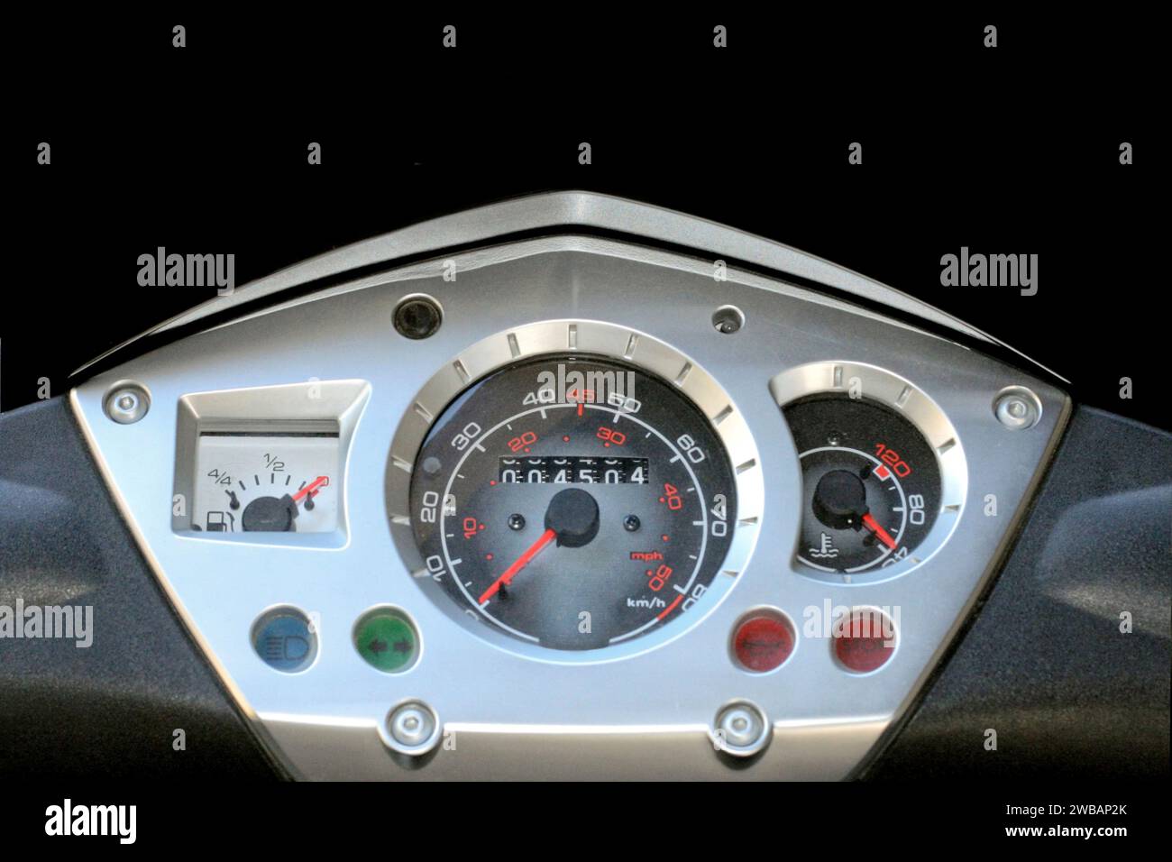 Cyber speedometer gauge on the modern scooter Stock Photo - Alamy