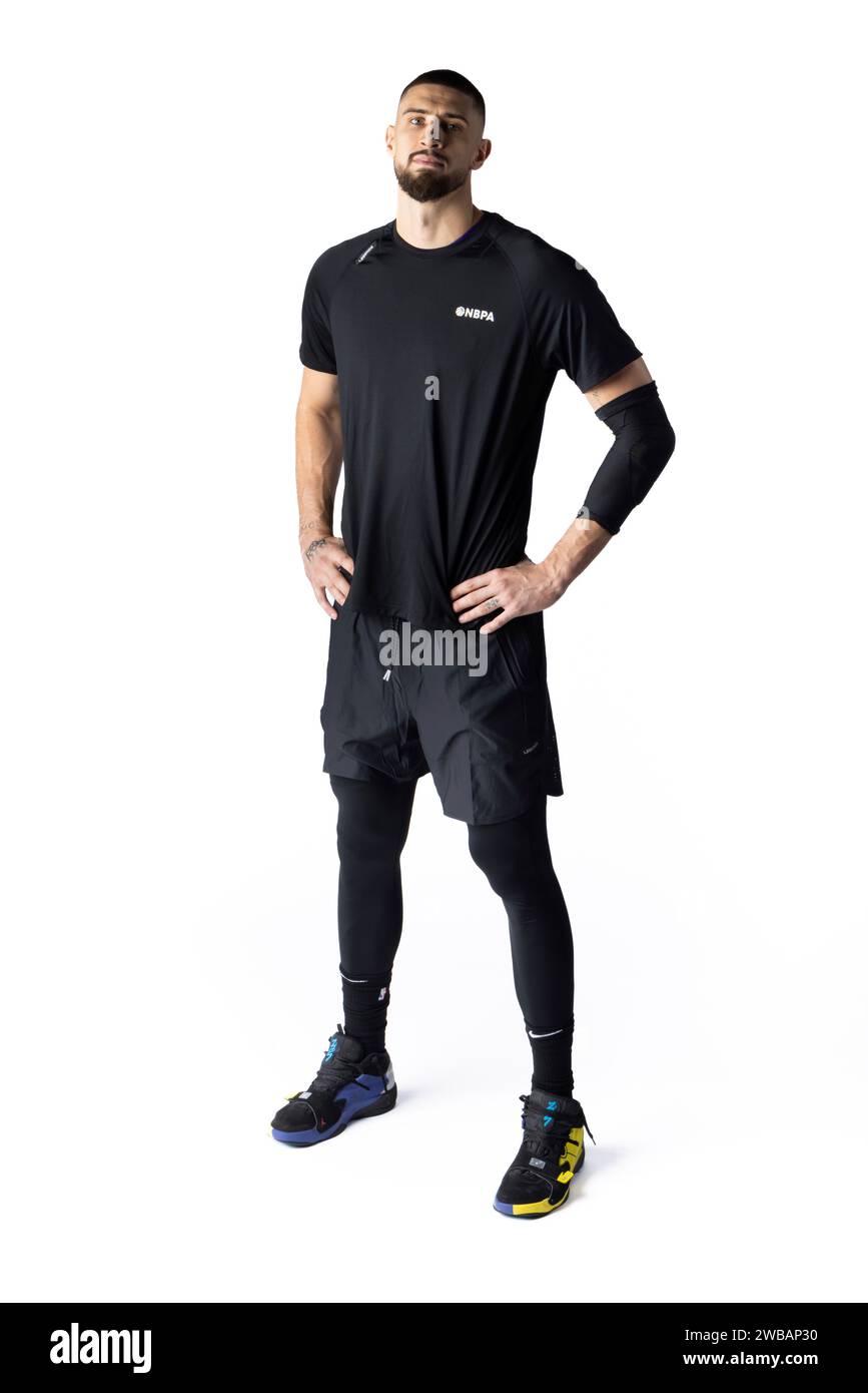 Alex Len poses for a portrait on October 2, 2023 in Sacramento ...