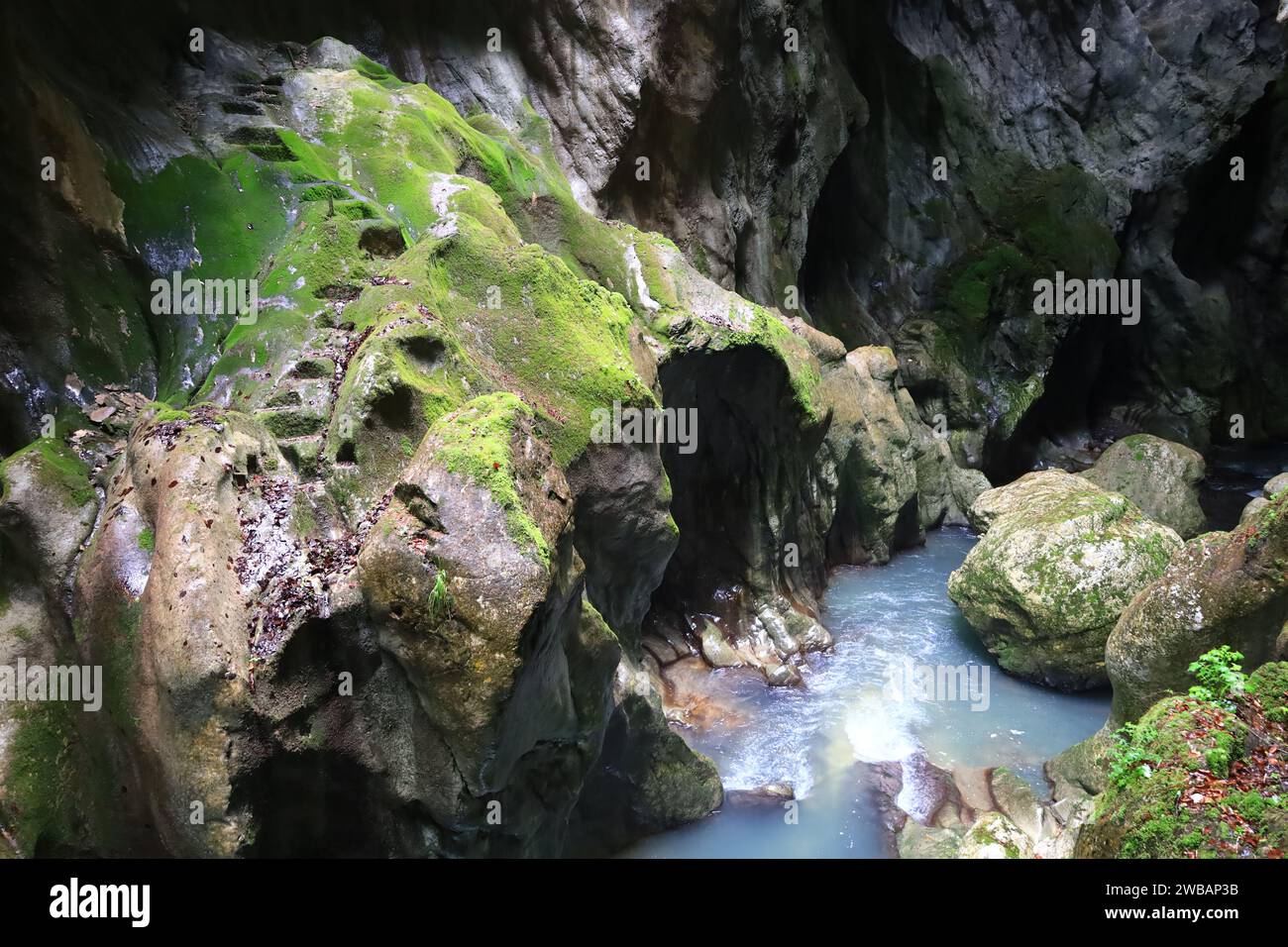 The gorges of Pont-du-Diable is a gorge crossed by the Dranse de ...