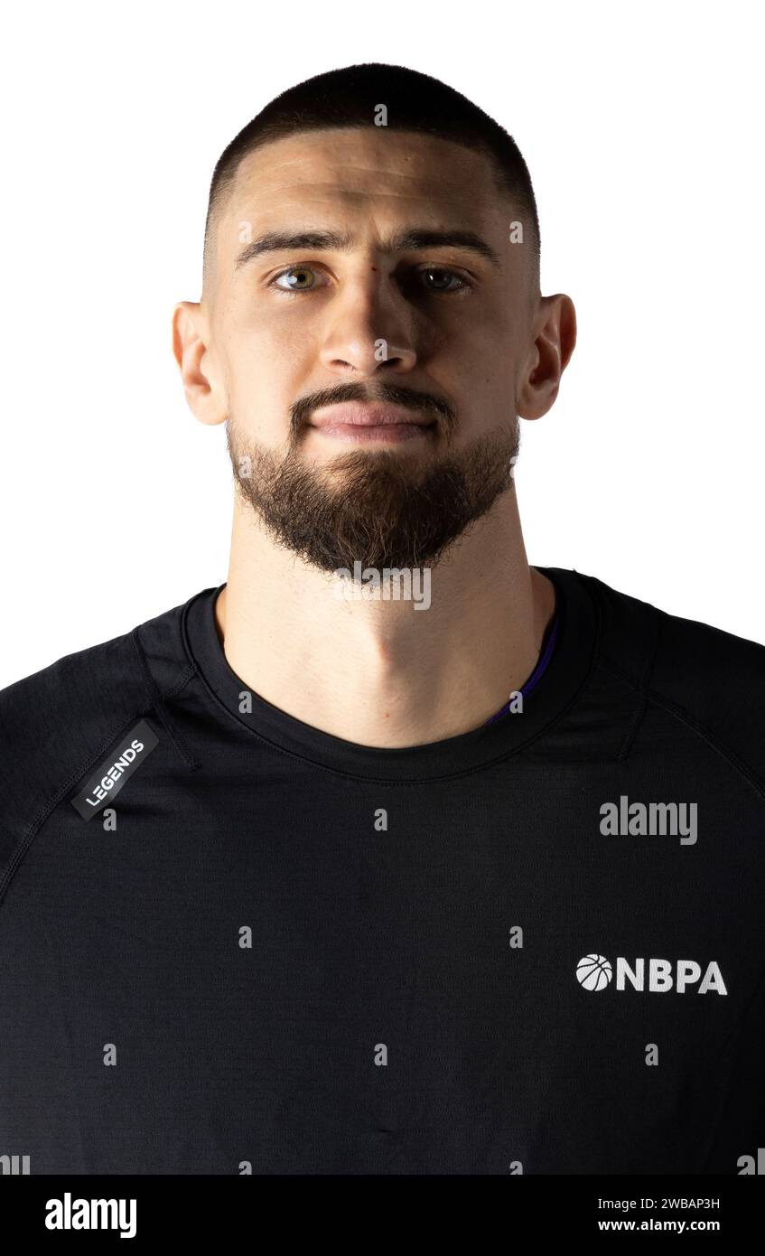 Alex Len poses for a portrait on October 2, 2023 in Sacramento ...