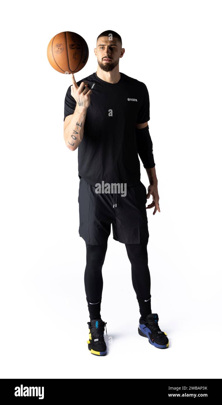 Alex Len poses for a portrait on October 2, 2023 in Sacramento ...