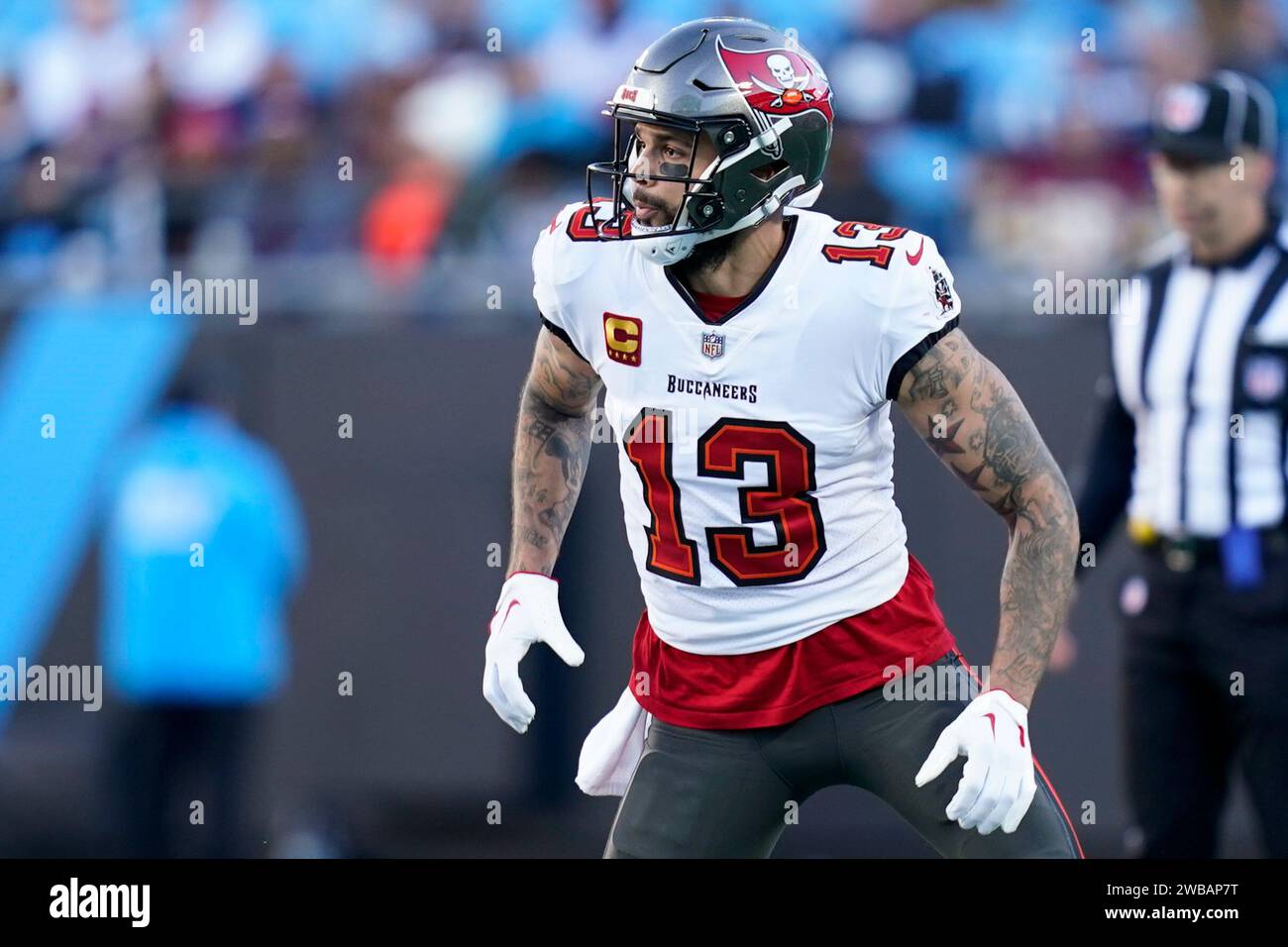 Tampa Bay Buccaneers wide receiver Mike Evans runs the field during the ...