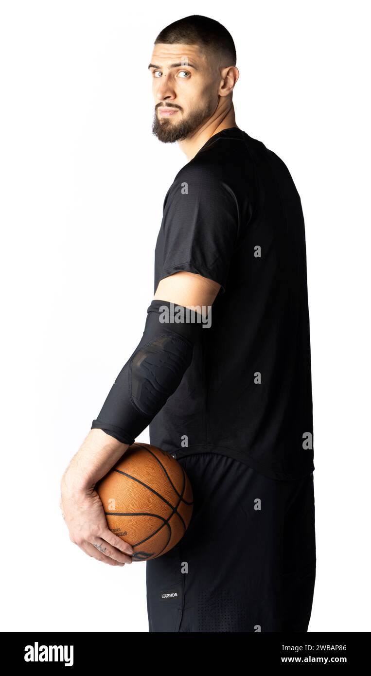 Alex Len poses for a portrait on October 2, 2023 in Sacramento ...