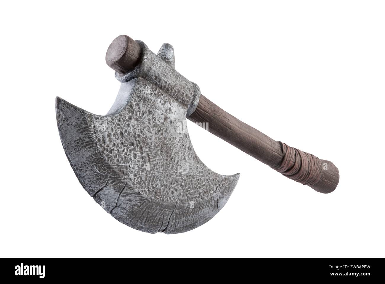 Medieval axe isolated on white background with clipping path Stock ...