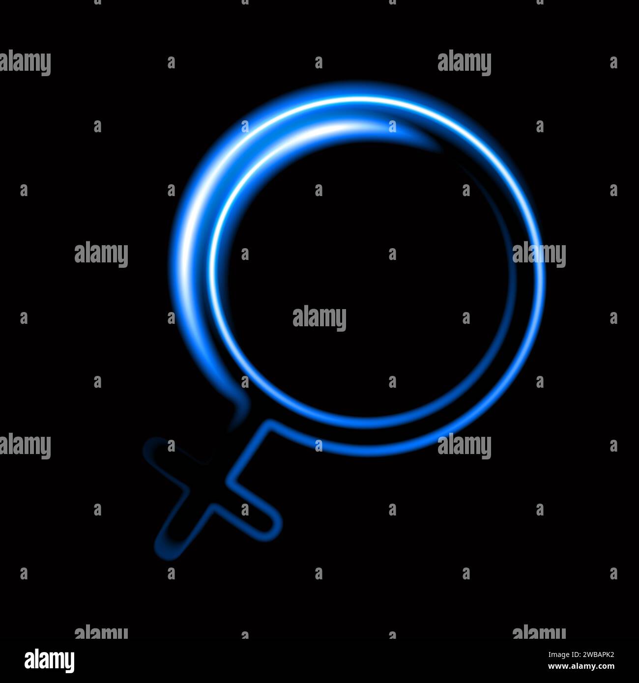 Vector isolated illustration of Venus planet astrological sign icon ...