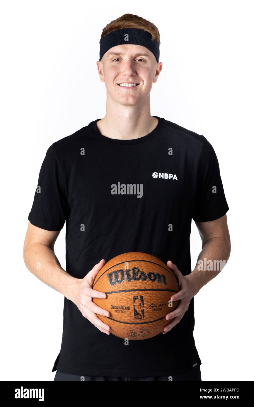 Kevin Huerter poses for a portrait on October 2, 2023 in Sacramento ...