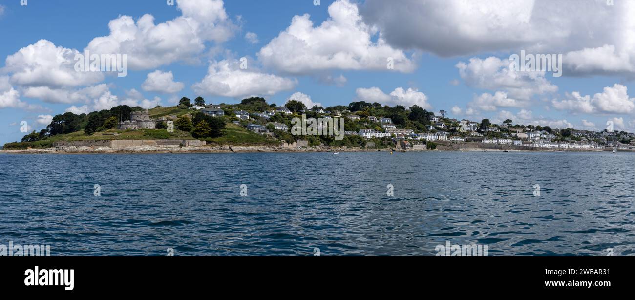 St Maws and Percuil River near Falmouth Cornwall England Stock Photo ...