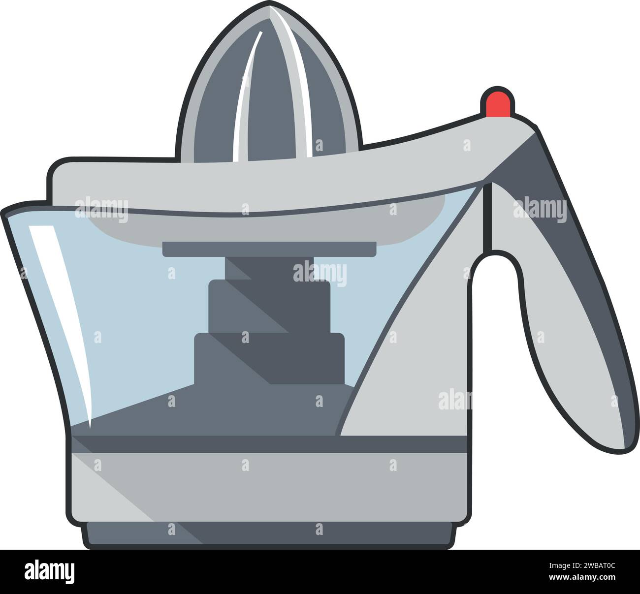 Citrus Juicer Machine Icon in flat style. Vector Illustration Stock ...