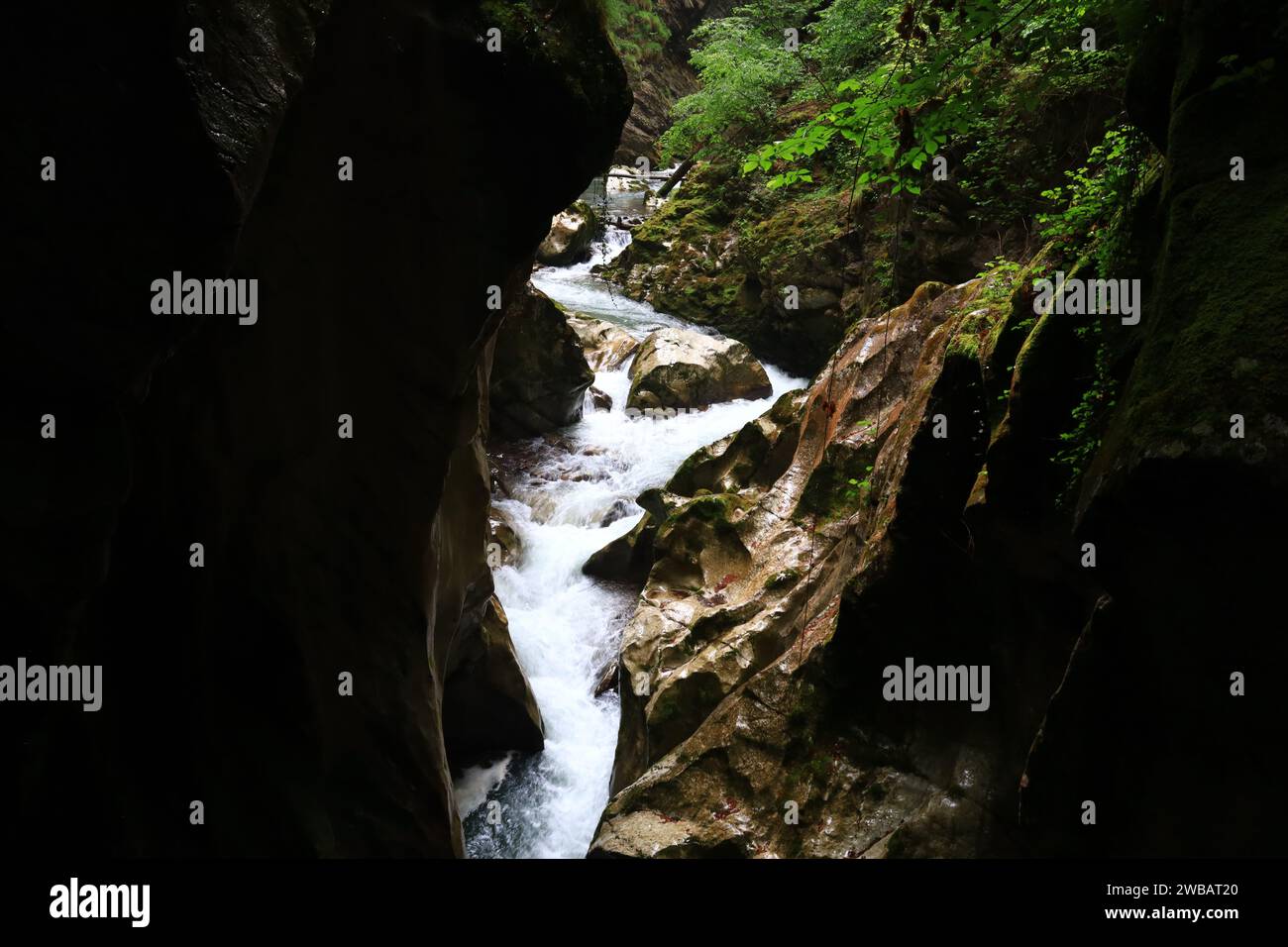 The gorges of Pont-du-Diable is a gorge crossed by the Dranse de ...