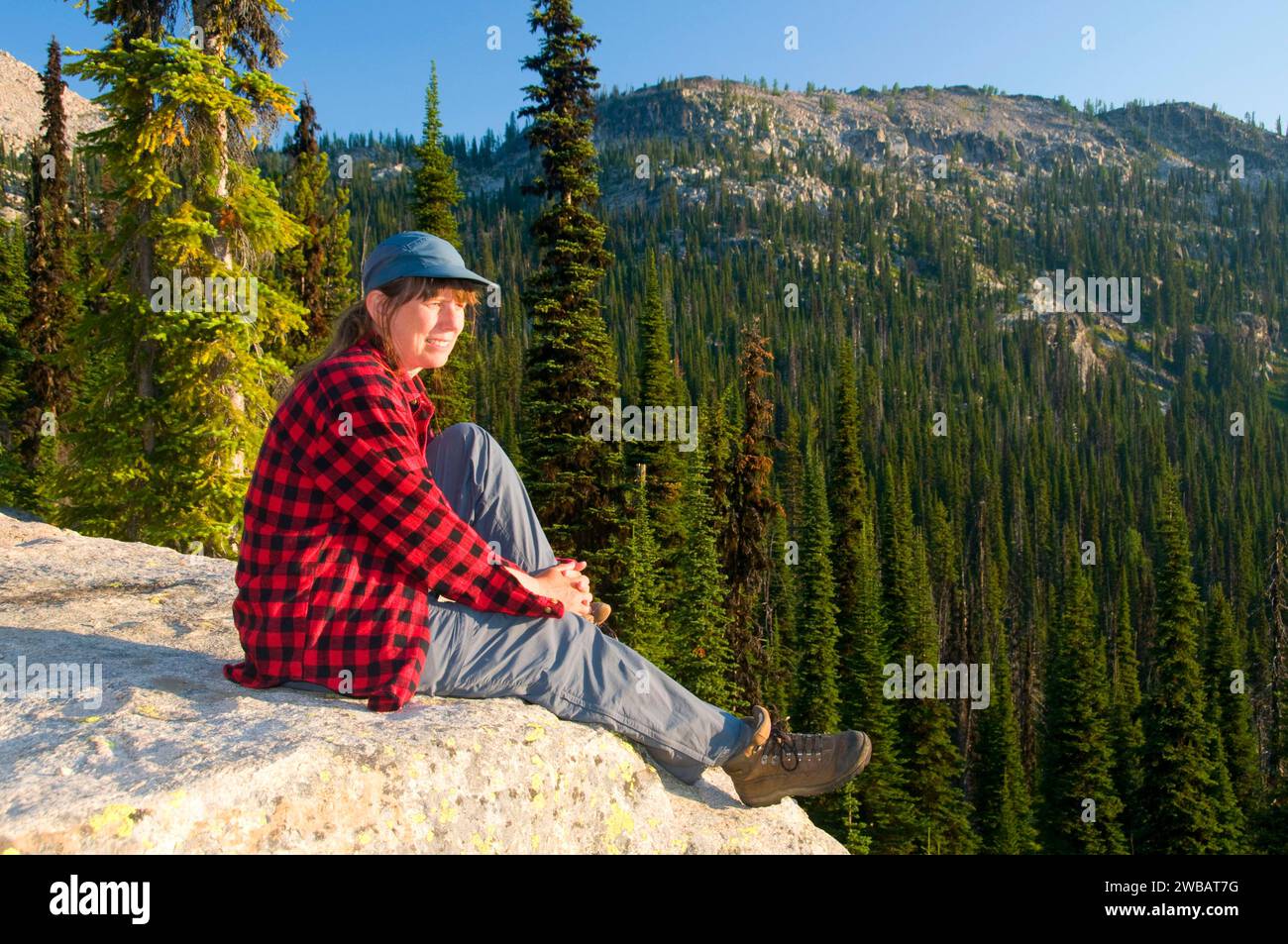 Viewpoint above Fish Lake, Selway-Bitterroot Wilderness, Bitterroot ...