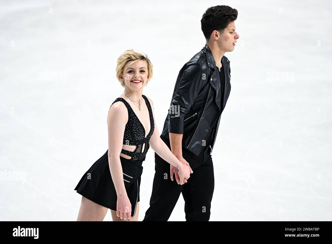 Solene MAZINGUE & Marko Jevgeni GAIDAJENKO (EST), during Ice Dance ...