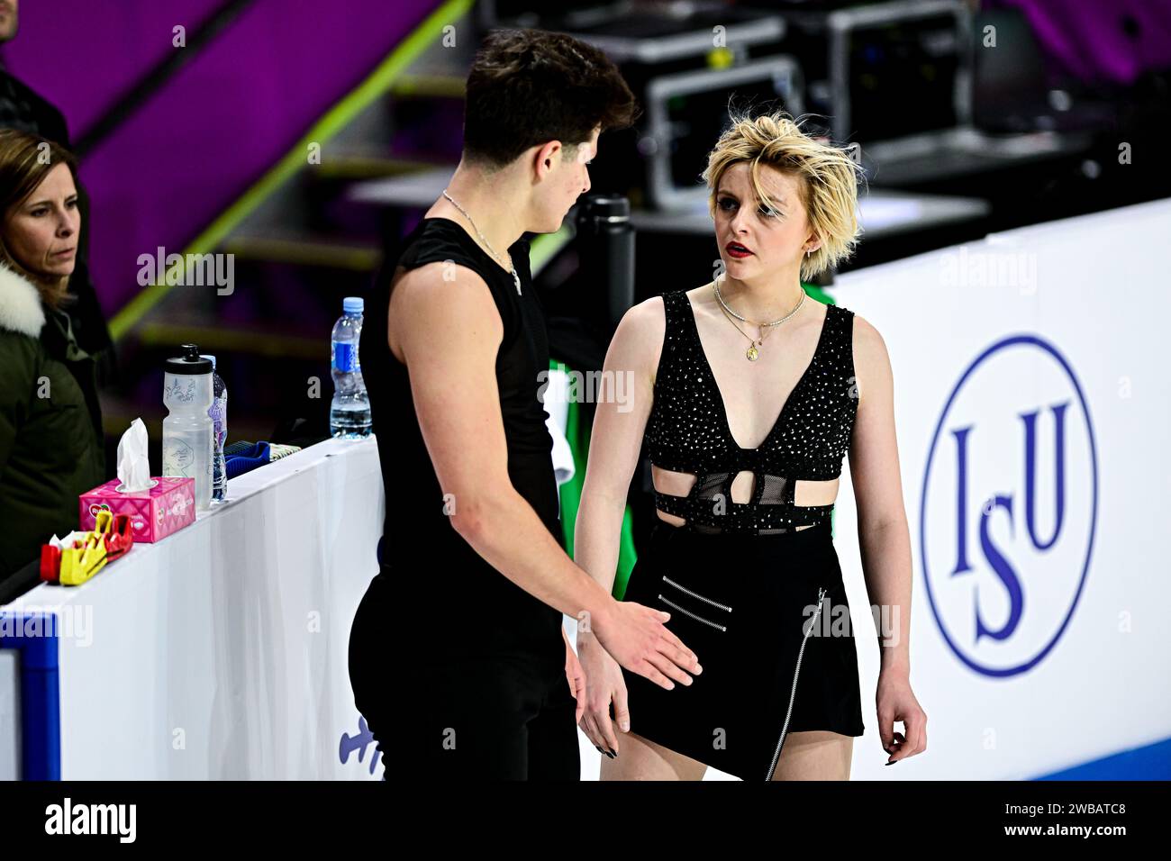 Solene MAZINGUE & Marko Jevgeni GAIDAJENKO (EST), during Ice Dance ...