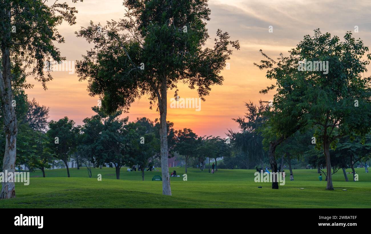 doha,qatar- Decembner 12,2023 ; beautiful katara west hill park during ...