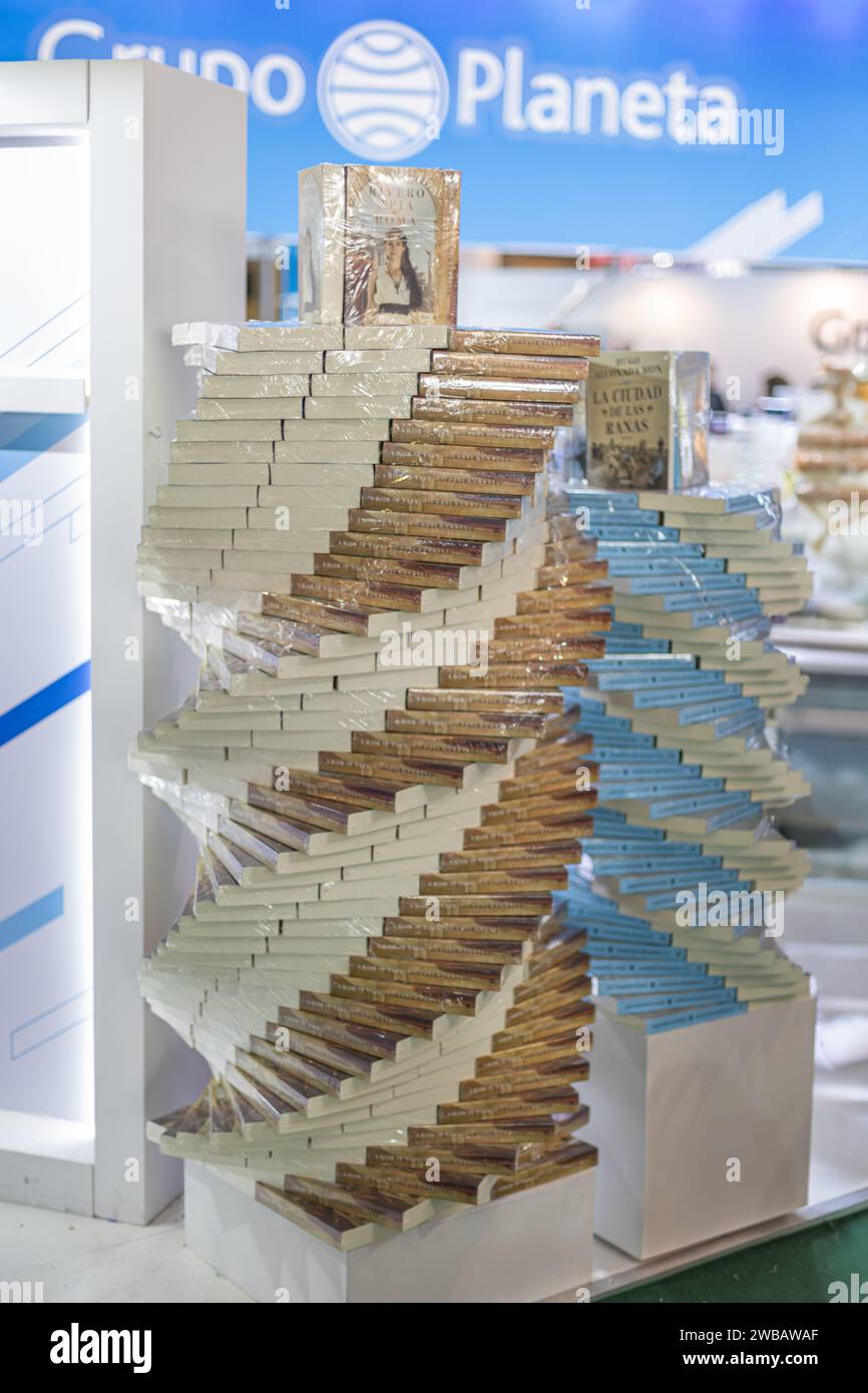 Buenos Aires, Argentina - January 9th, 2024: Exhibition of books at the ...