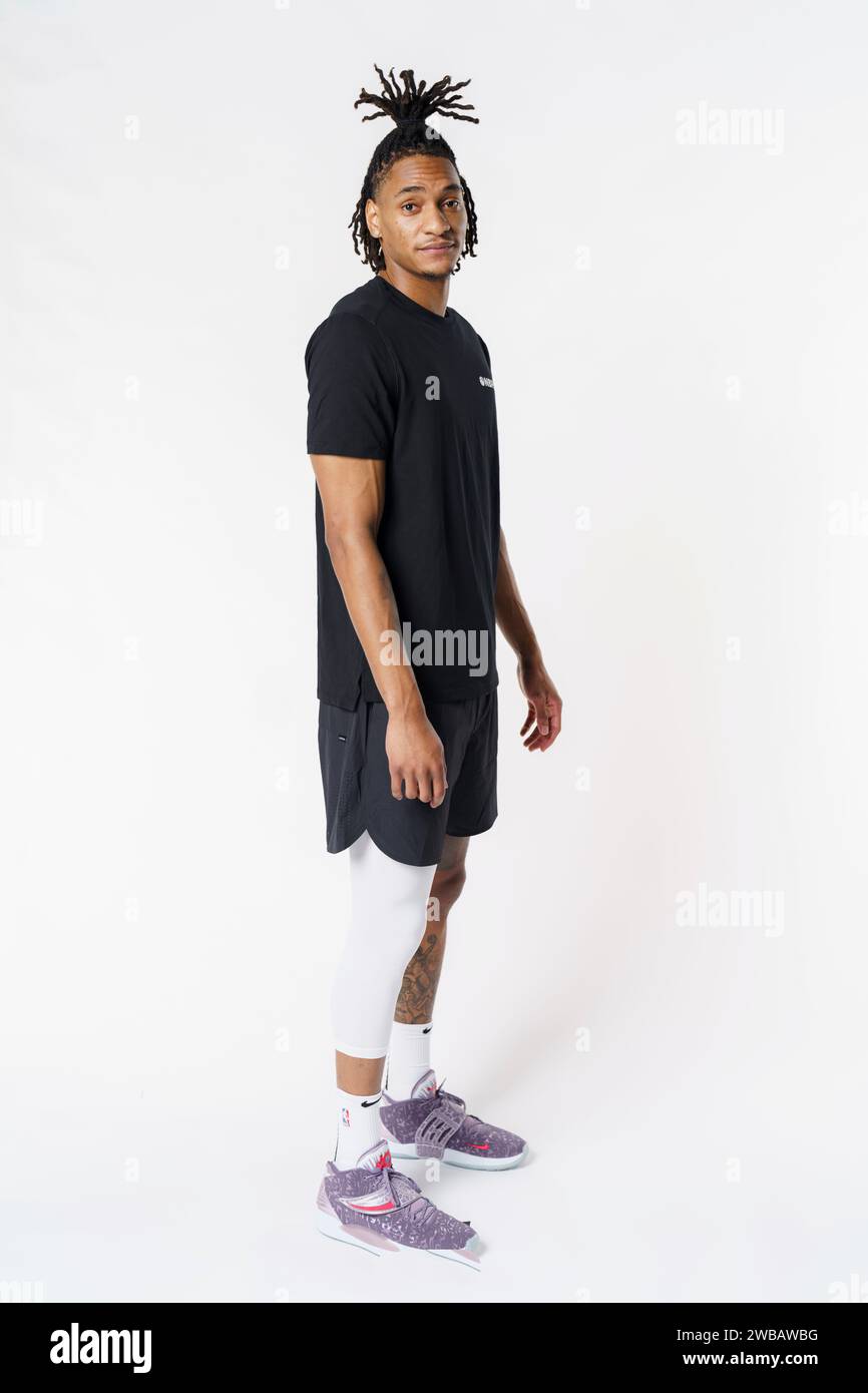 Devin Vassell poses for a portrait on October 2, 2023 in San Antonio ...