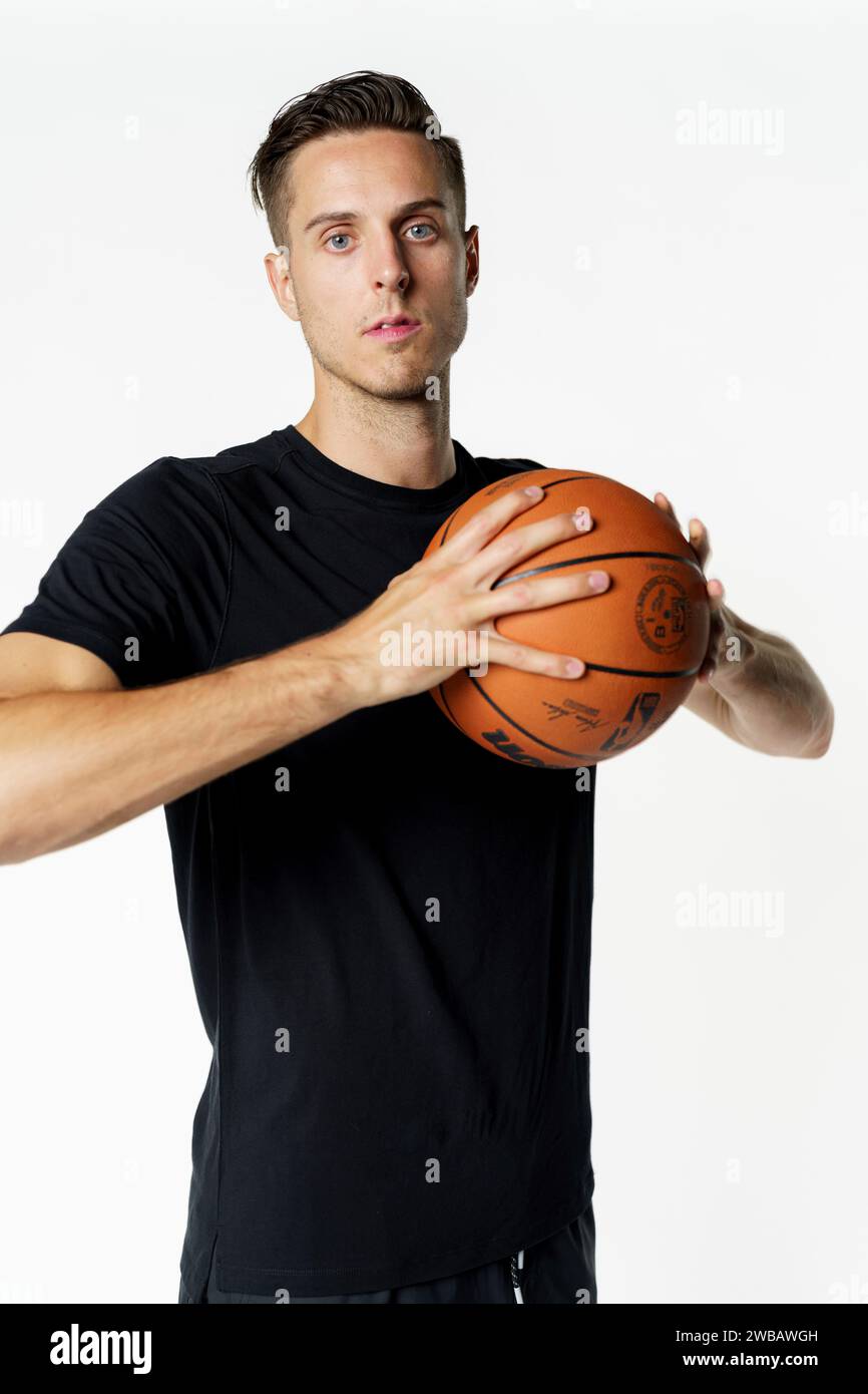 Zach Collins poses for a portrait on October 2, 2023 in San Antonio ...