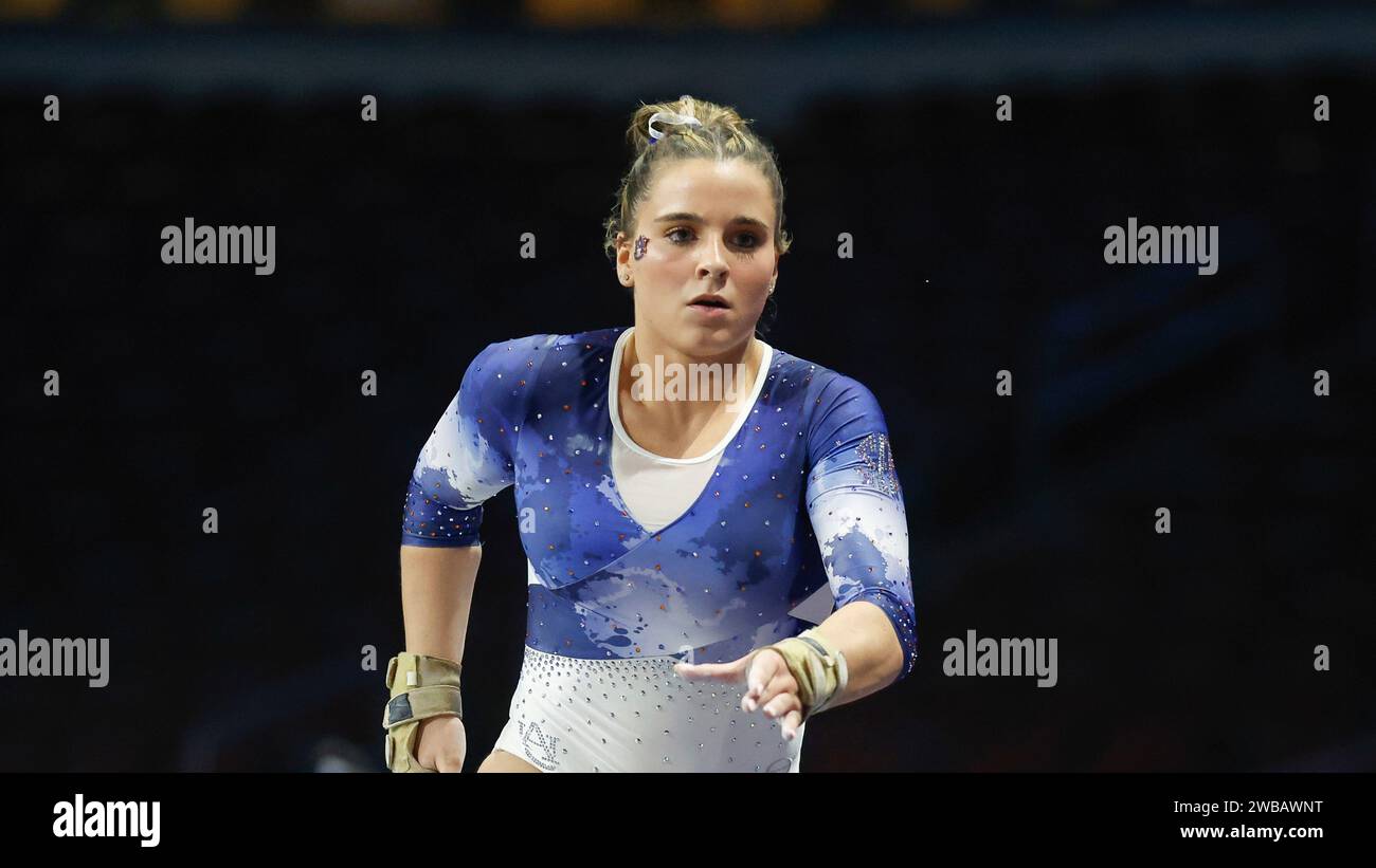 Auburn's Julianne Huff competes on the vault during an NCAA gymnastics ...
