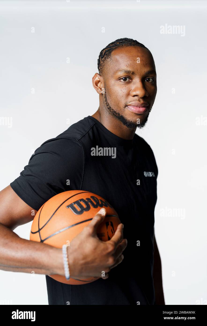 Charles Bassey poses for a portrait on October 2, 2023 in San Antonio ...