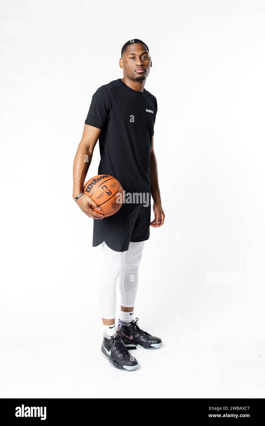Malaki Branham poses for a portrait on October 2, 2023 in San Antonio ...