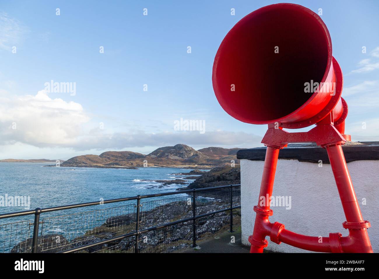 The Foghorn at Ardnamurchan Lighthouse located on Ardnamurchan Point ...