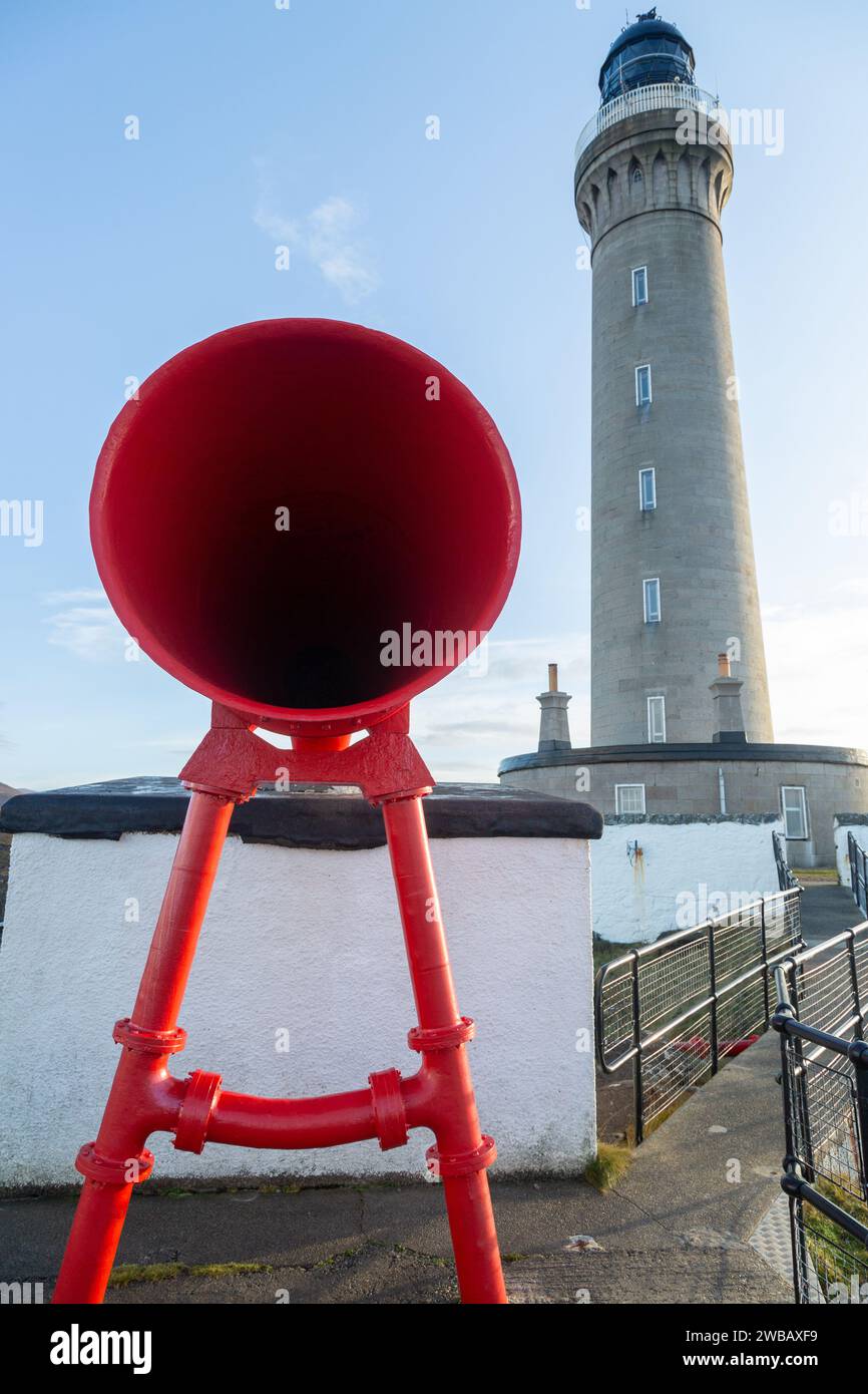 The Foghorn at Ardnamurchan Lighthouse located on Ardnamurchan Point ...