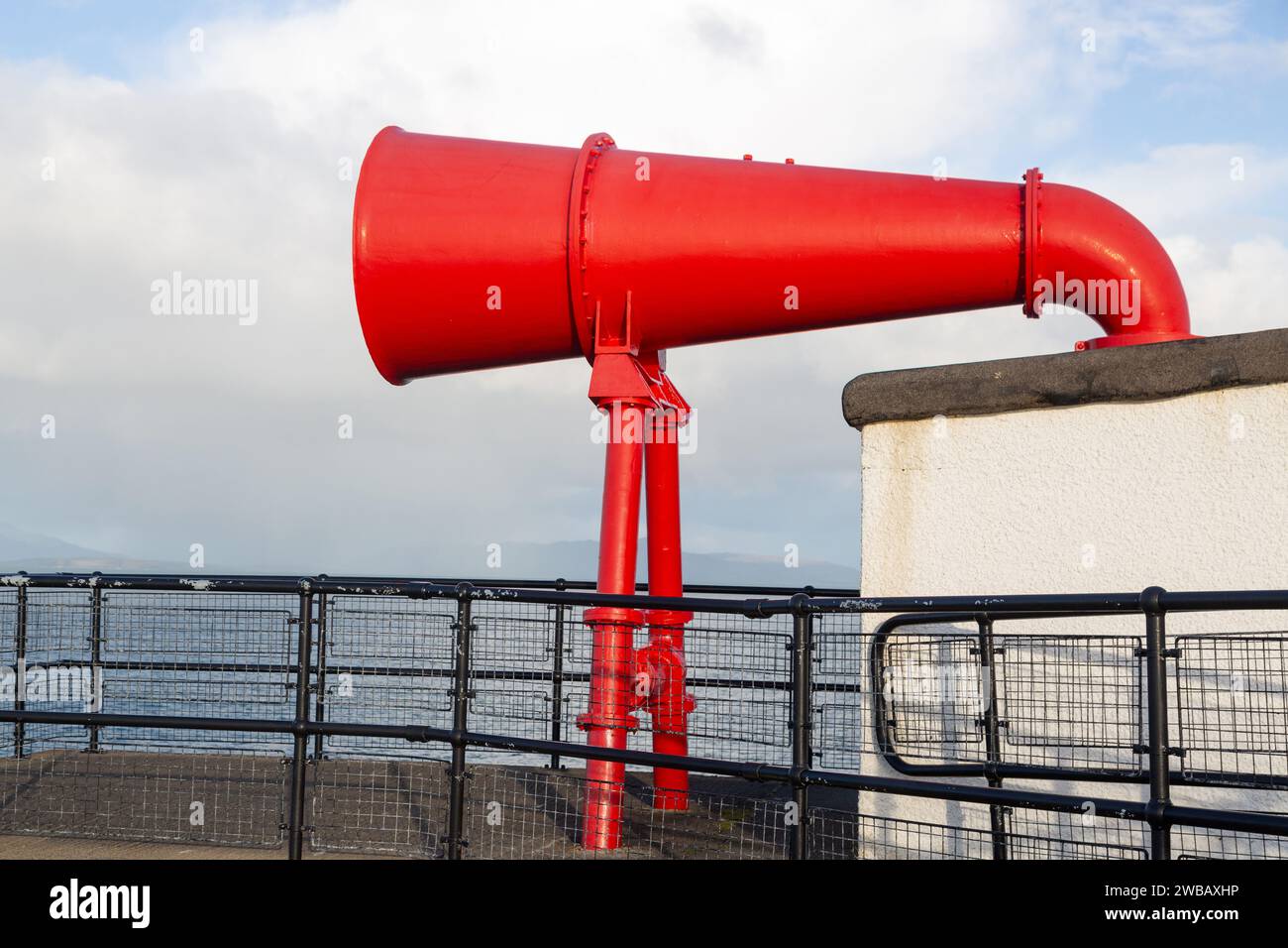 The Foghorn at Ardnamurchan Lighthouse located on Ardnamurchan Point ...