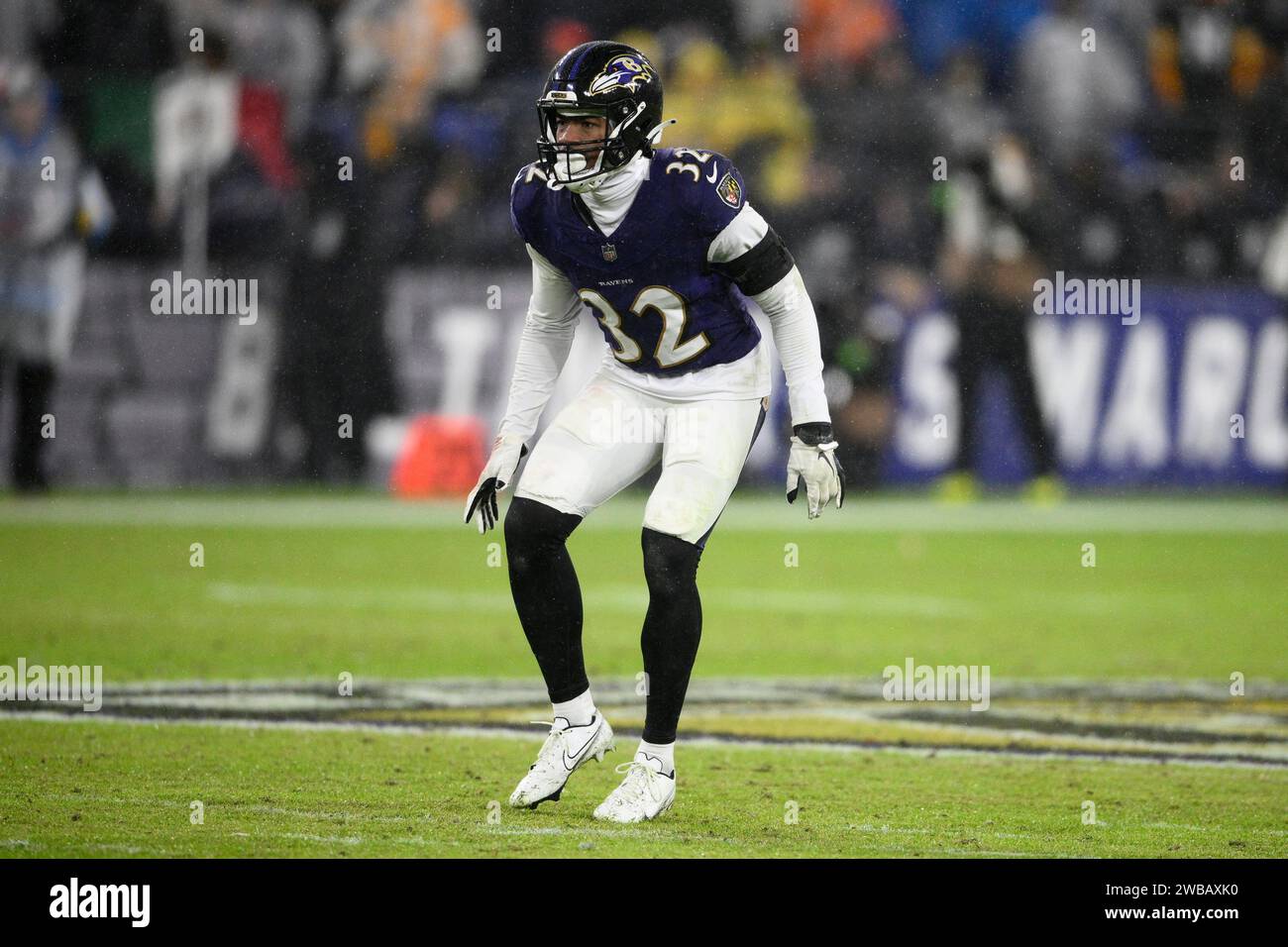 Baltimore Ravens safety Marcus Williams (32) in action during the ...