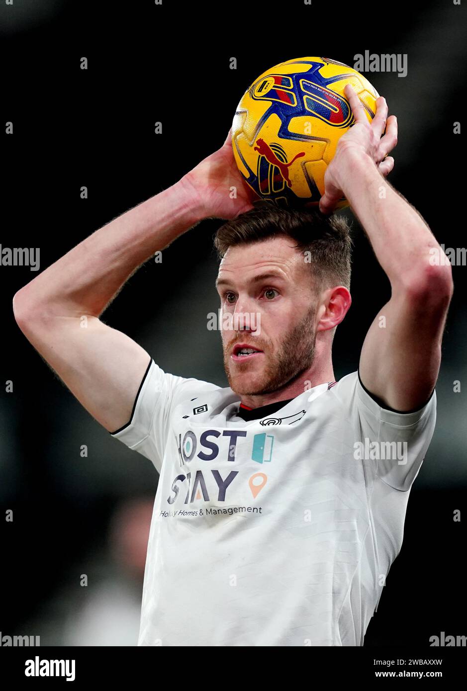 Derby County's Callum Elder during the Bristol City Motors Trophy round ...