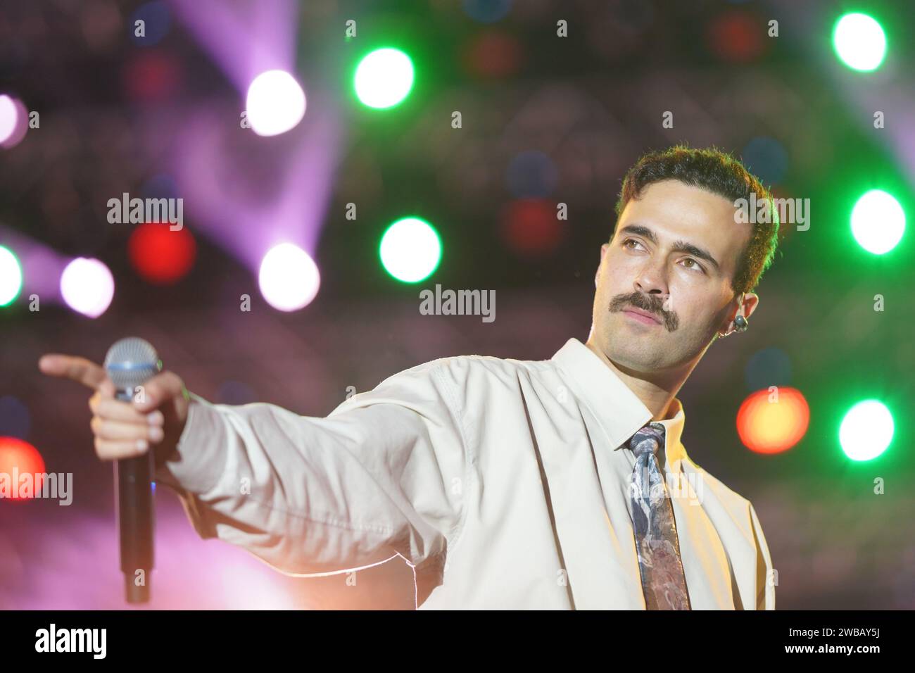 ISTANBUL, TURKIYE - MAY 23, 2023: Turkish Singer Mert Demir concert in ...