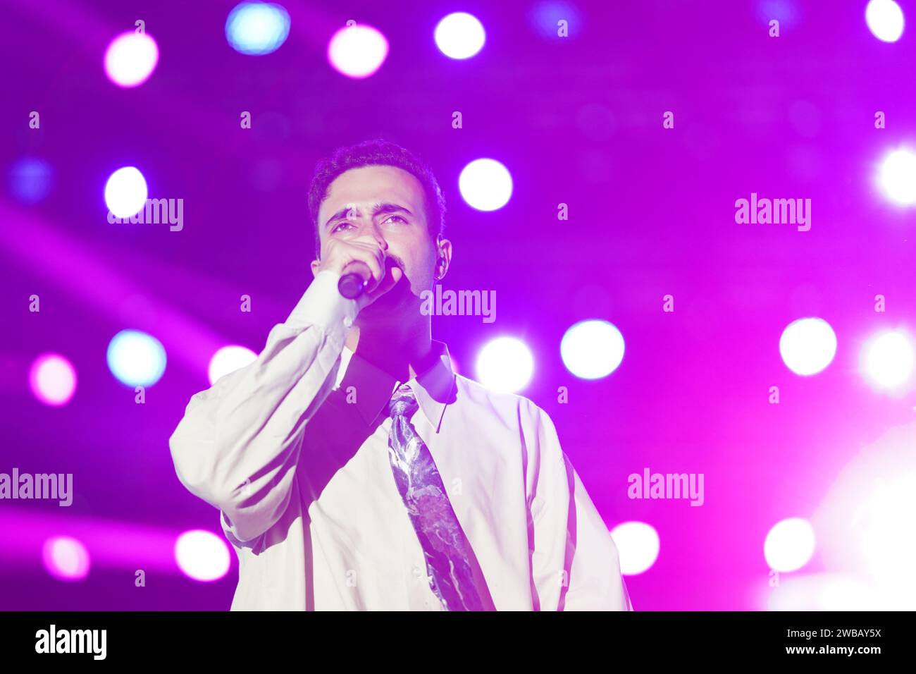 ISTANBUL, TURKIYE - MAY 23, 2023: Turkish Singer Mert Demir concert in ...