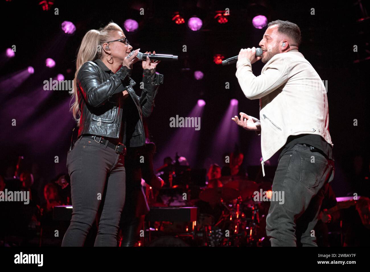 Die US-amerikanische Sängerin Anastacia Lyn Newkirk und James Morrison ...