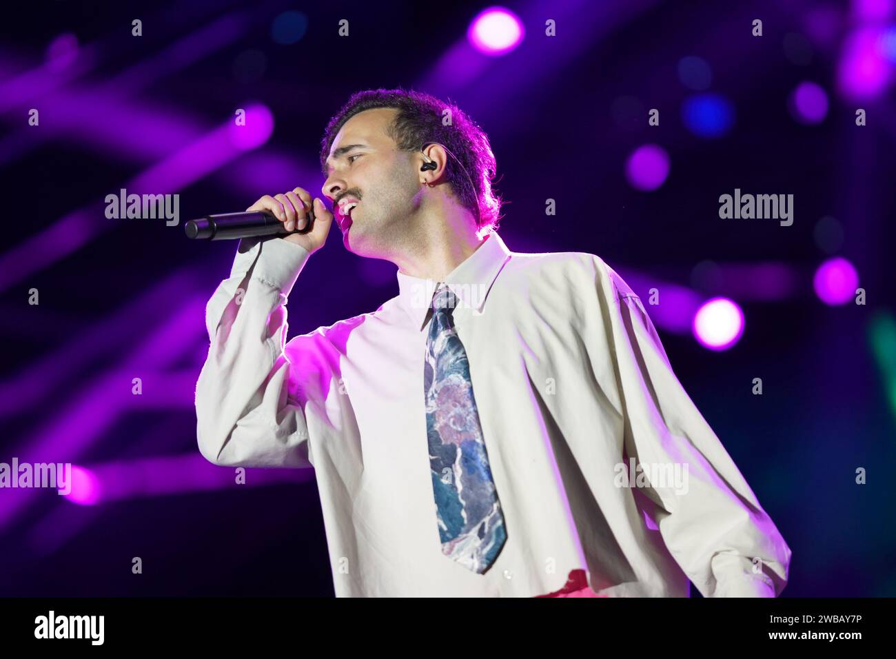 ISTANBUL, TURKIYE - MAY 23, 2023: Turkish Singer Mert Demir concert in ...