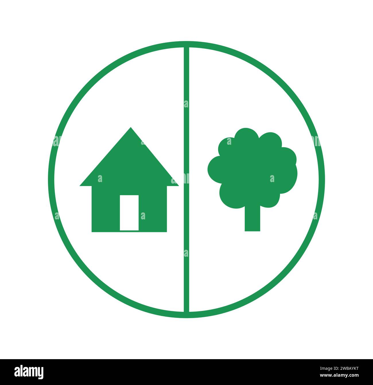 Green indoor or outdoor use symbol Stock Vector Image & Art - Alamy