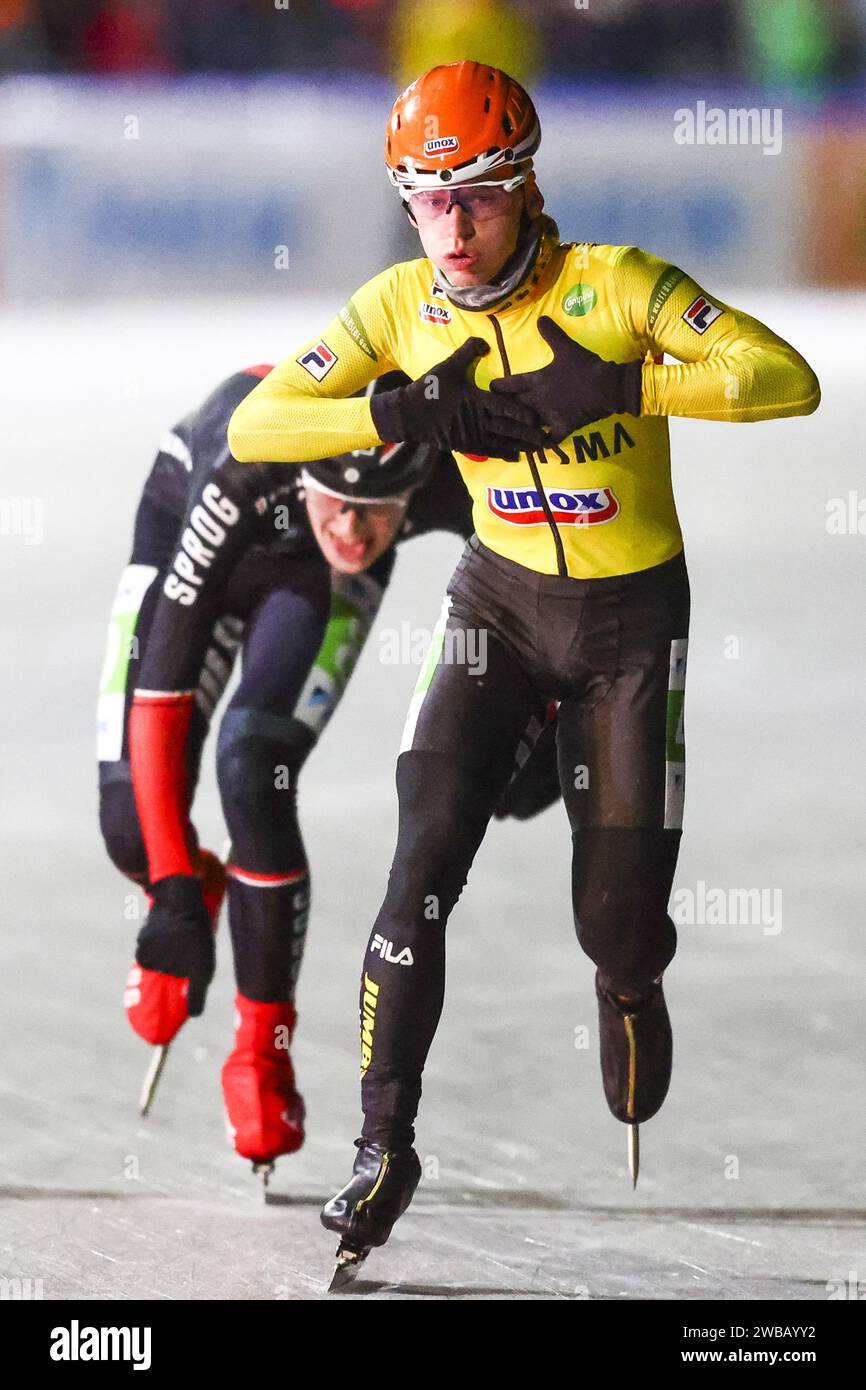 WINTERSWIJK - Harm Visser wins the first marathon on Dutch natural ice ...