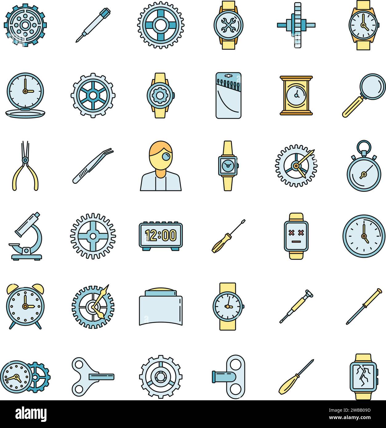 Engineering repair parts on Stock Vector Images - Alamy