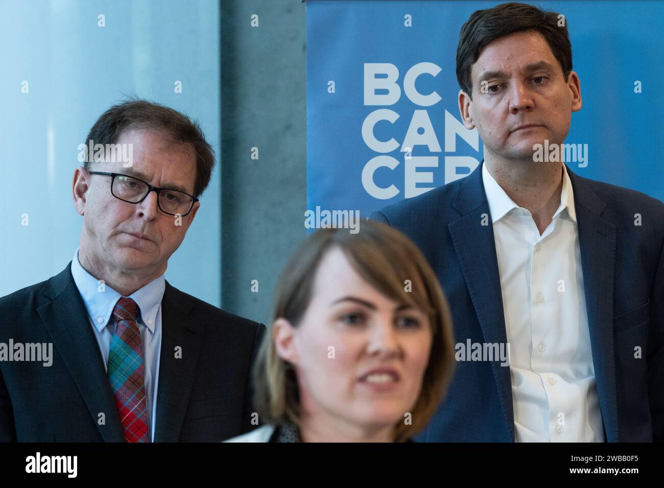 Vancouver, Canada. 09th Jan, 2024. Minister of Health Adrian Dix, back ...